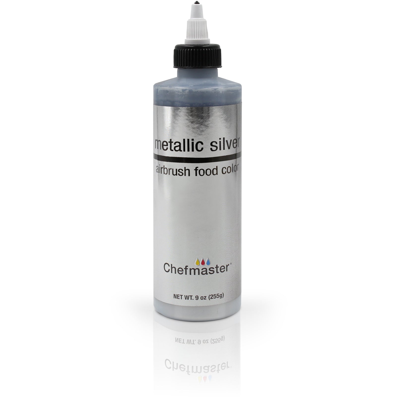 Chefmaster Metallic Silver Airbrush Food Coloring (# 3710) 9.0 OZ