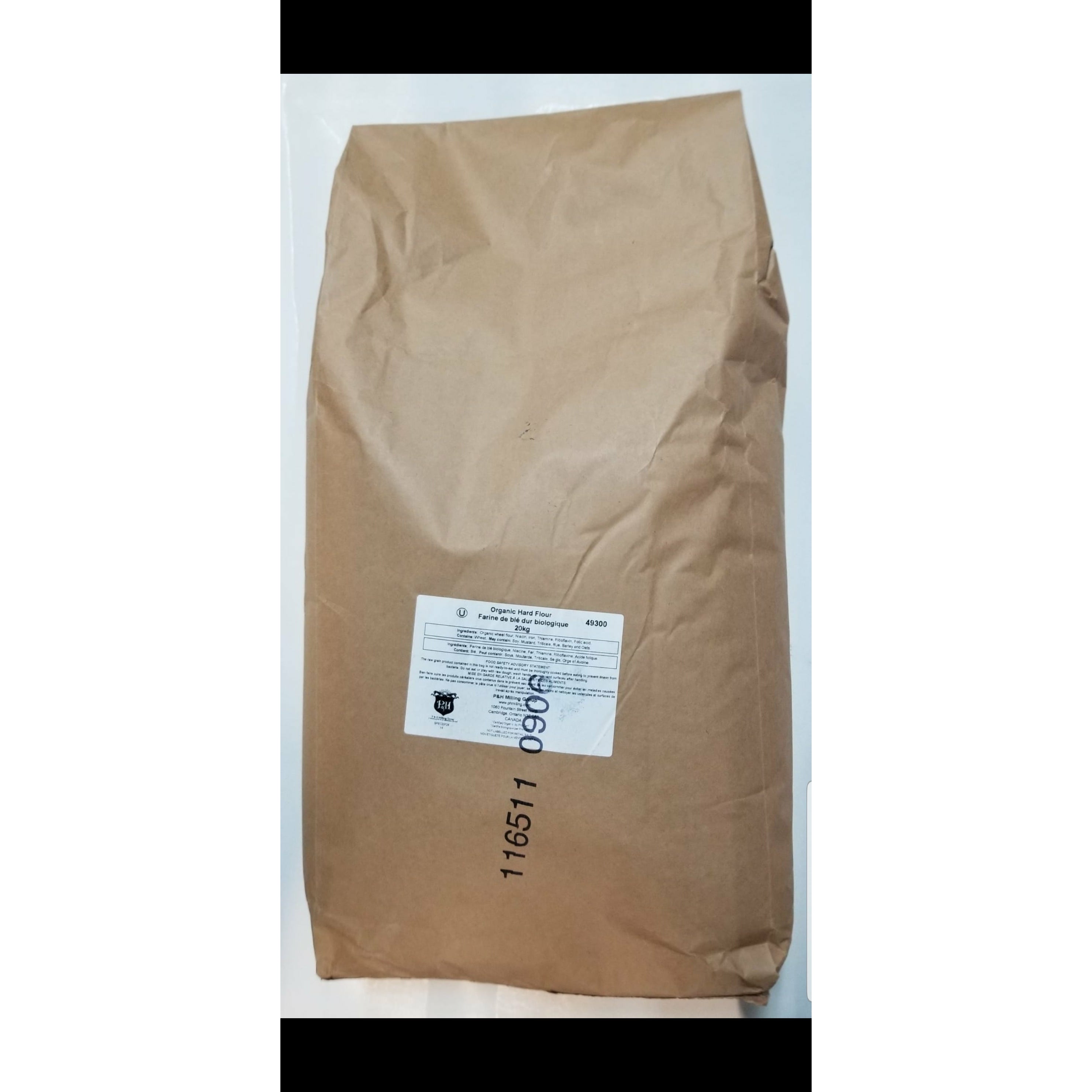 Organic Hard Flour P & H 20 Kg (Pickup Only)